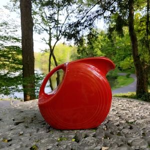 Fiestaware | Dining | Vintage 97s Fiesta Ware Scarlet Red Art Deco Disc ...